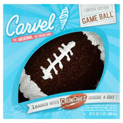 Carvel Game Ball The Original Ice Cream Cake Limited Edition, 32 fl oz ...