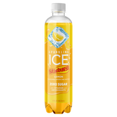 Sparkling Ice Starburst Zero Sugar Lemon Flavored Sparkling Water, 17 fl oz - ShopRite