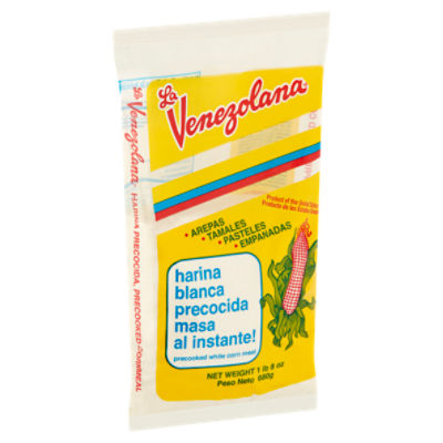 La Venezolana Precooked White Corn Meal, 1 lb 8 oz - Price Rite