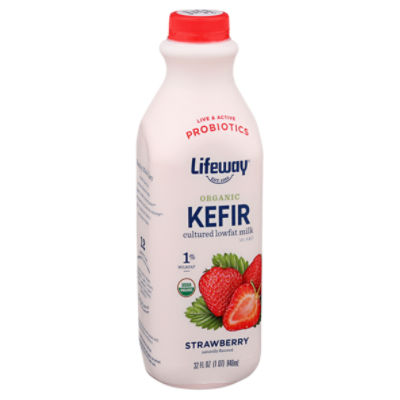 Lifeway Probiotic Organic Strawberry Kefir, 32 fl oz