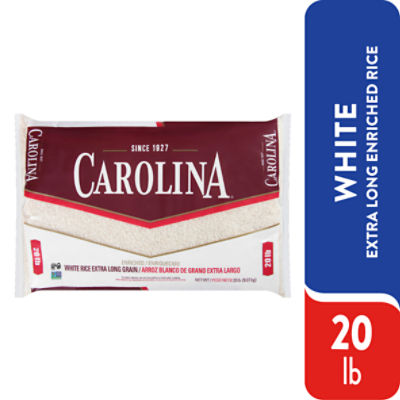 Carolina Extra Long Grain White Rice, Gluten-Free, 20 lb - ShopRite