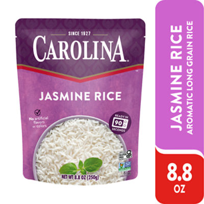 Carolina Ready to Heat Jasmine White Rice, Gluten-Free, 8.8 oz - The ...