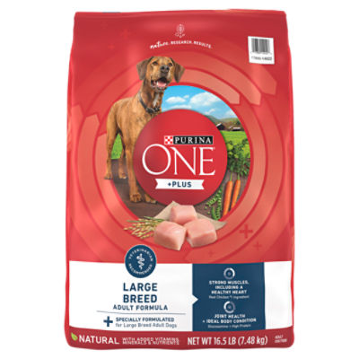 Purina ONE Plus Large Breed Adult Dog Food Dry Formula - 16.5 lb. Bag ...