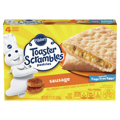Pillsbury Toaster Scrambles Sausage Pastries, 4 count, 7.2 oz