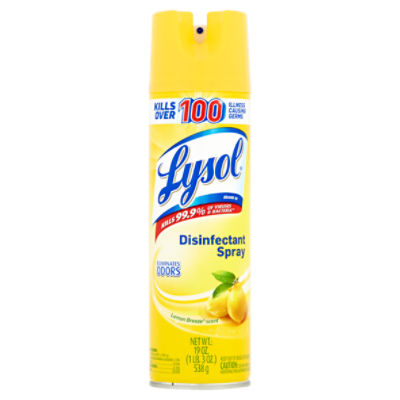 Lysol Lemon Breeze Scent Disinfectant Spray, 19 oz - Fairway