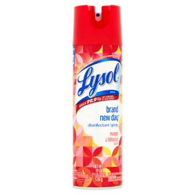Lysol Brand New Day Mango And Hibiscus Scent Disinfectant Spray 19 Oz