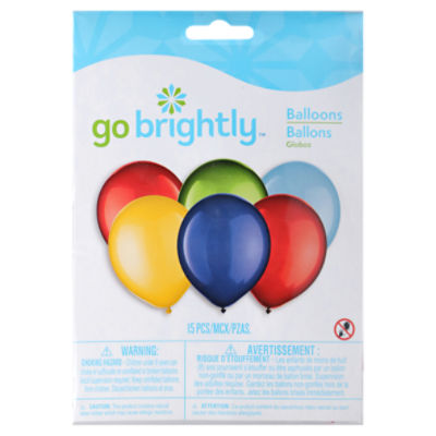 GO BRIGHTLY BALLOONS- RAINBOW 15 CT - Price Rite