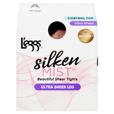 L'eggs Silken Mist Nude Ultra Sheer Leg Beautiful Sheer Tights, Size A ...