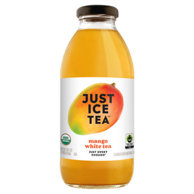 Just Ice Tea Mango White Tea, 16 fl oz - The Fresh Grocer