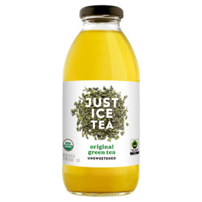 Just Ice Tea Unsweetened Original Green Tea, 16 fl oz - Gourmet