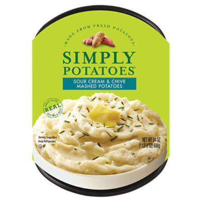 Simply Potatoes Sour Cream And Chive Mashed Potatoes 24 Oz Shoprite