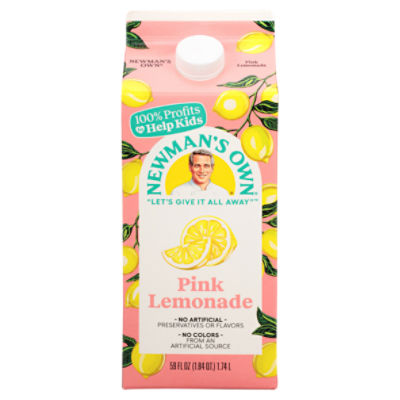 Newman's Own Pink Lemonade, 59 fl oz - The Fresh Grocer