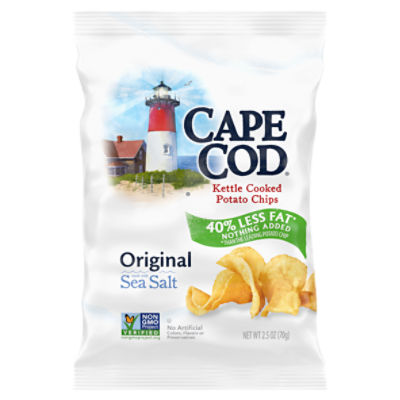 Cape Cod Potato Chips, Less Fat Original Kettle Chips, 2.5 Oz - ShopRite