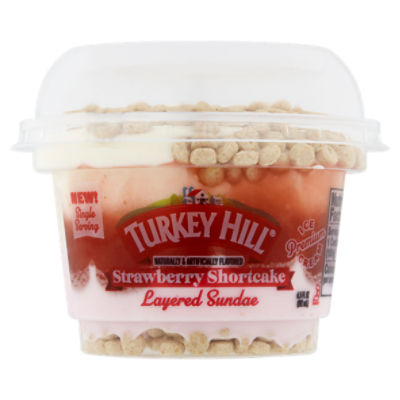 Turkey Hill Strawberry Shortcake, Layered Sundae
