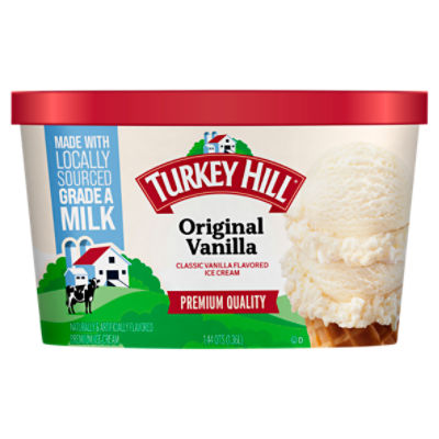 TURKEY HILL Original Vanilla Premium Ice Cream, 1.44 qts