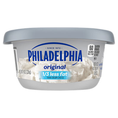 Philadelphia Reduced Fat Cream Cheese, 8 oz - Gourmet