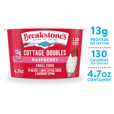 Breakstone's Cottage Doubles Lowfat Cottage Cheese & Raspberry Topping ...