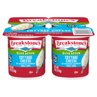 Breakstone's Live Active Lowfat Small Curd Cottage Cheese with 2% ...