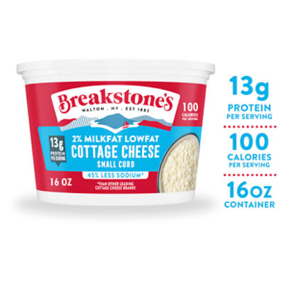 Breakstone's 2% Milkfat Lowfat Small Curd Cottage Cheese, 16 oz - ShopRite