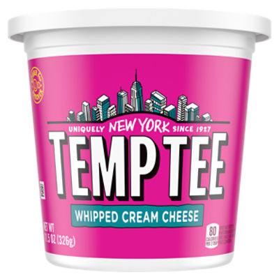 Temp Tee Whipped Cream Cheese, 11.5 oz Tub - Dearborn