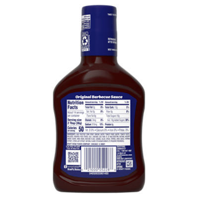 Kraft Barbecue Sauce Original Nutrition Facts Besto Blog