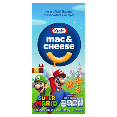 Kraft Mac & Cheese Macaroni and Cheese Dinner with Super Mario Power-Up ...