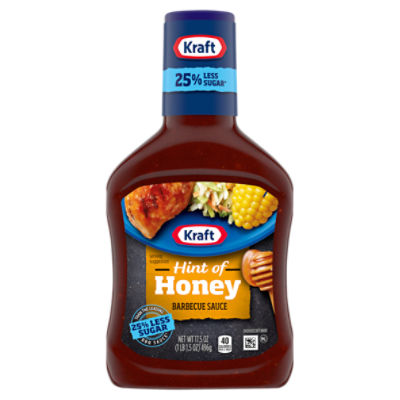 Kraft Hint of Honey Barbecue Sauce, 17.5 oz