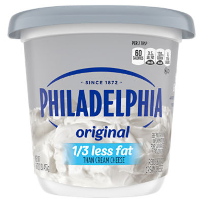 Philadelphia Reduced Fat Cream Cheese Spread with 1/3 Less Fat, 16 oz ...