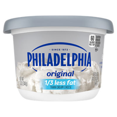 Philadelphia Reduced Fat Cream Cheese Spread, 12 oz Tub - Fairway