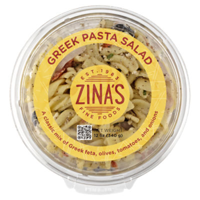 Zina's Fine Foods Greek Pasta Salad, 12 oz - The Fresh Grocer
