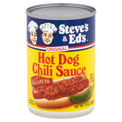 Steve's & Ed's Original Hot Dog Chili Sauce with Jalapeño, 10 oz
