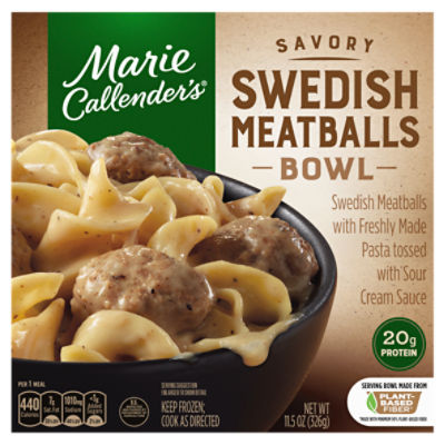 Marie Callender's Savory Swedish Meatballs Bowl, 11.5 oz - ShopRite