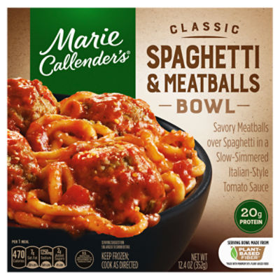 Marie Callender's Classic Spaghetti and Meatballs Bowl Single Serve ...