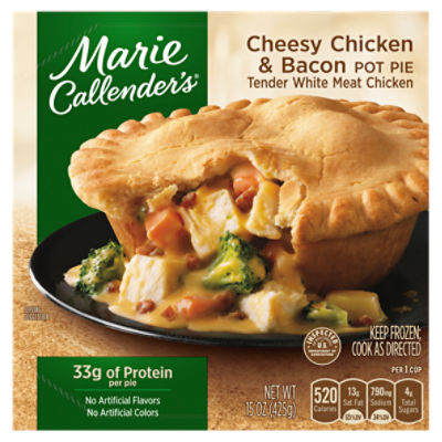 Marie Callender's Cheesy Chicken & Bacon Pot Pie, Large Size, 15 oz - The Fresh Grocer