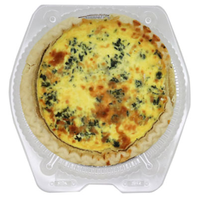 Large Spinach Quiche - Gourmet