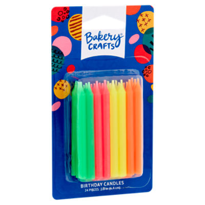 Bakery Crafts Birthday Candles, 24 count
