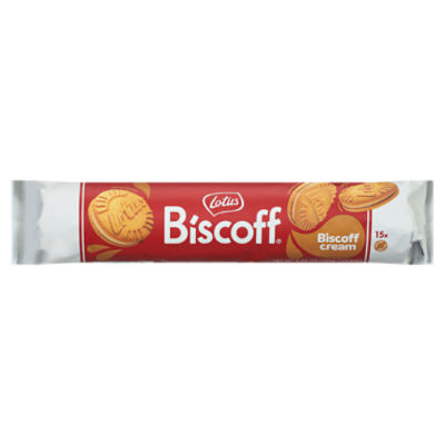 Lotus Biscoff Cream Biscuit, 15 count, 5.29 oz - Fairway