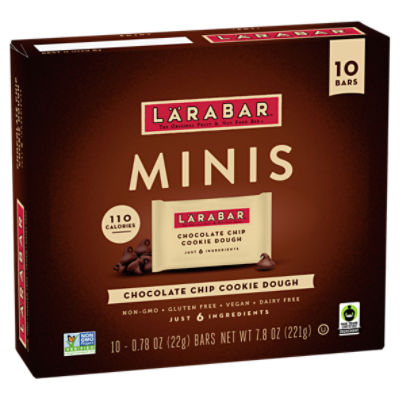 Lärabar Minis Chocolate Chip Cookie Dough Bars, 0.78 oz, 10 count - Fairway