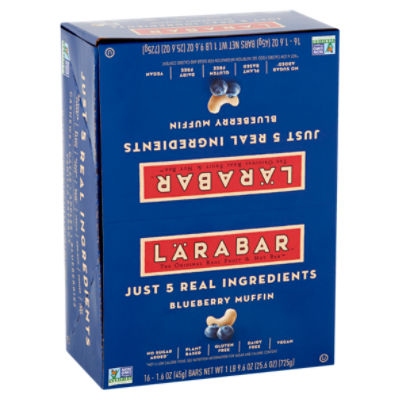 Lärabar Blueberry Muffin Bars, 1.6 oz, 16 count - Fairway