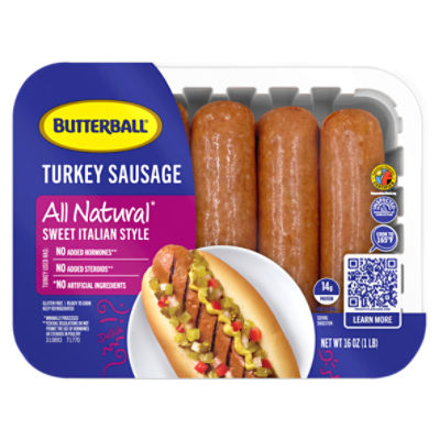 Butterball Lean Sweet Italian Style, Turkey Sausage