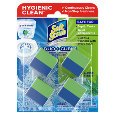 Soft Scrub Alphine Fresh Duo Cubes In Tank Automatic Toilet Cleaner, 1. ...