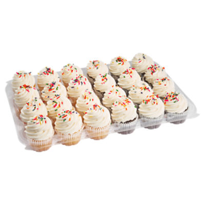 24 Pack Cupcakes With Rainbow Sprinkles