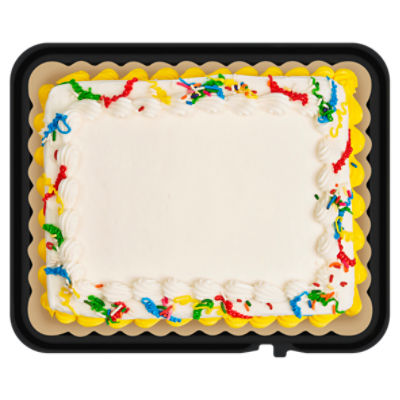 1/8 Sheet Chocolate Layer with Vanilla Icing - ShopRite