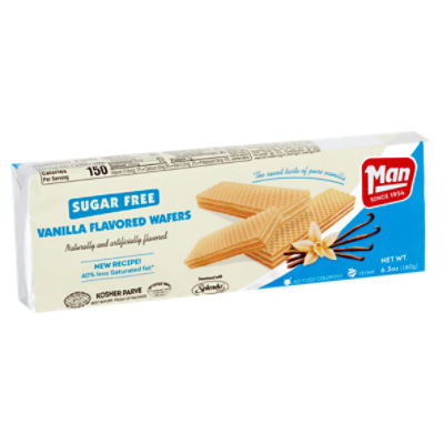 Man Sugar Free Vanilla Flavored Wafers, 6.3 oz