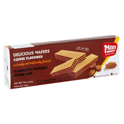 Man Coffee Flavored Wafers, 7 oz;