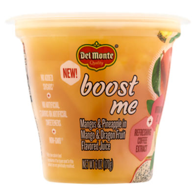 Del Monte Boost Me Mangos & Pineapple in Mango & Dragon Fruit Flavored ...