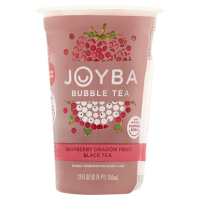 Joyba Raspberry Dragon Fruit Black Bubble Tea, 12 fl oz - ShopRite