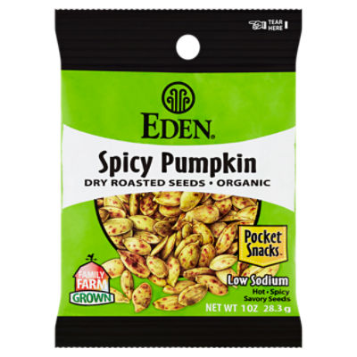 Eden Organic Dry Roasted Spicy Pumpkin Seeds, 1 oz - ShopRite