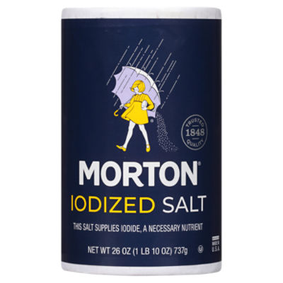 Morton Salt, Iodized, 26 Ounce - Fairway