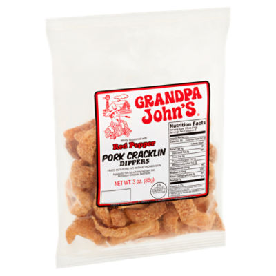 Grandpa John's Red Pepper, Pork Cracklin Dippers